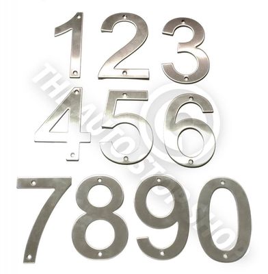 Stainless Steel House Numbers - No 10 - SCREW on House / Door ...