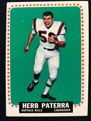 1964 Topps Football Card *SET BREAK* Herb Paterra #33 Ex!! Range CF | eBay