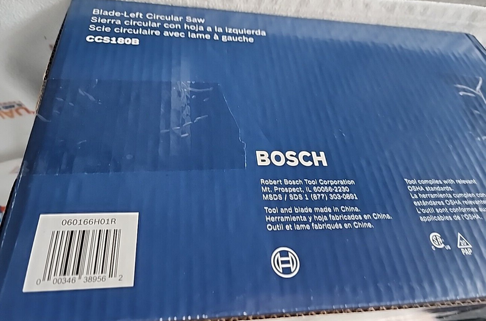 New BOSCH CCS180B 18V Li-Ion Cordless 6-1/2" Circular Saw - Bare Tool ...