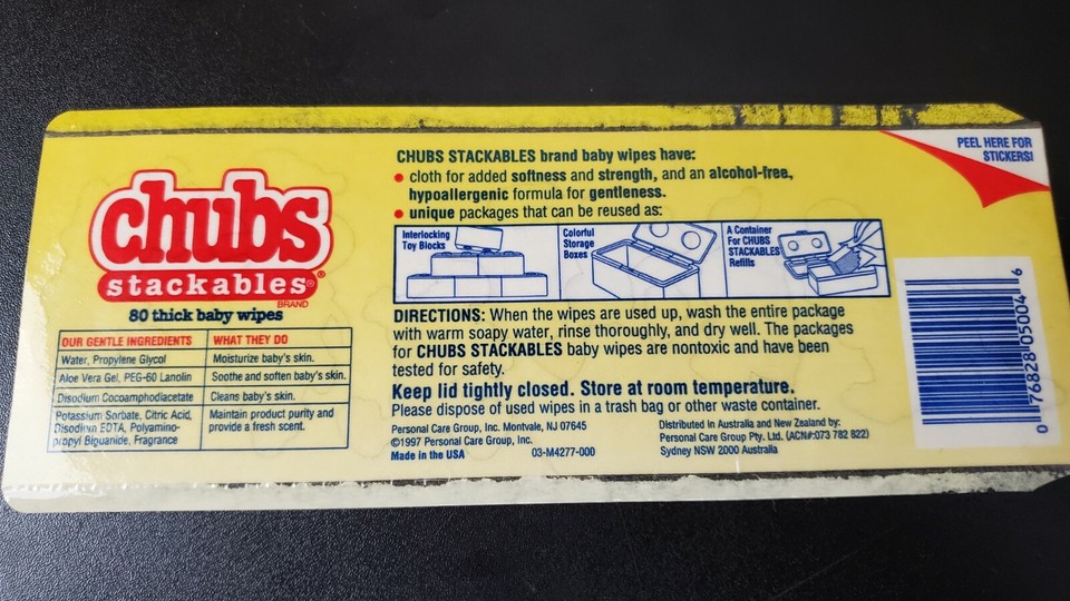 Rare Vintage 1997 DUCKTALES Sticker Set from Chubs Stackables Storage ...