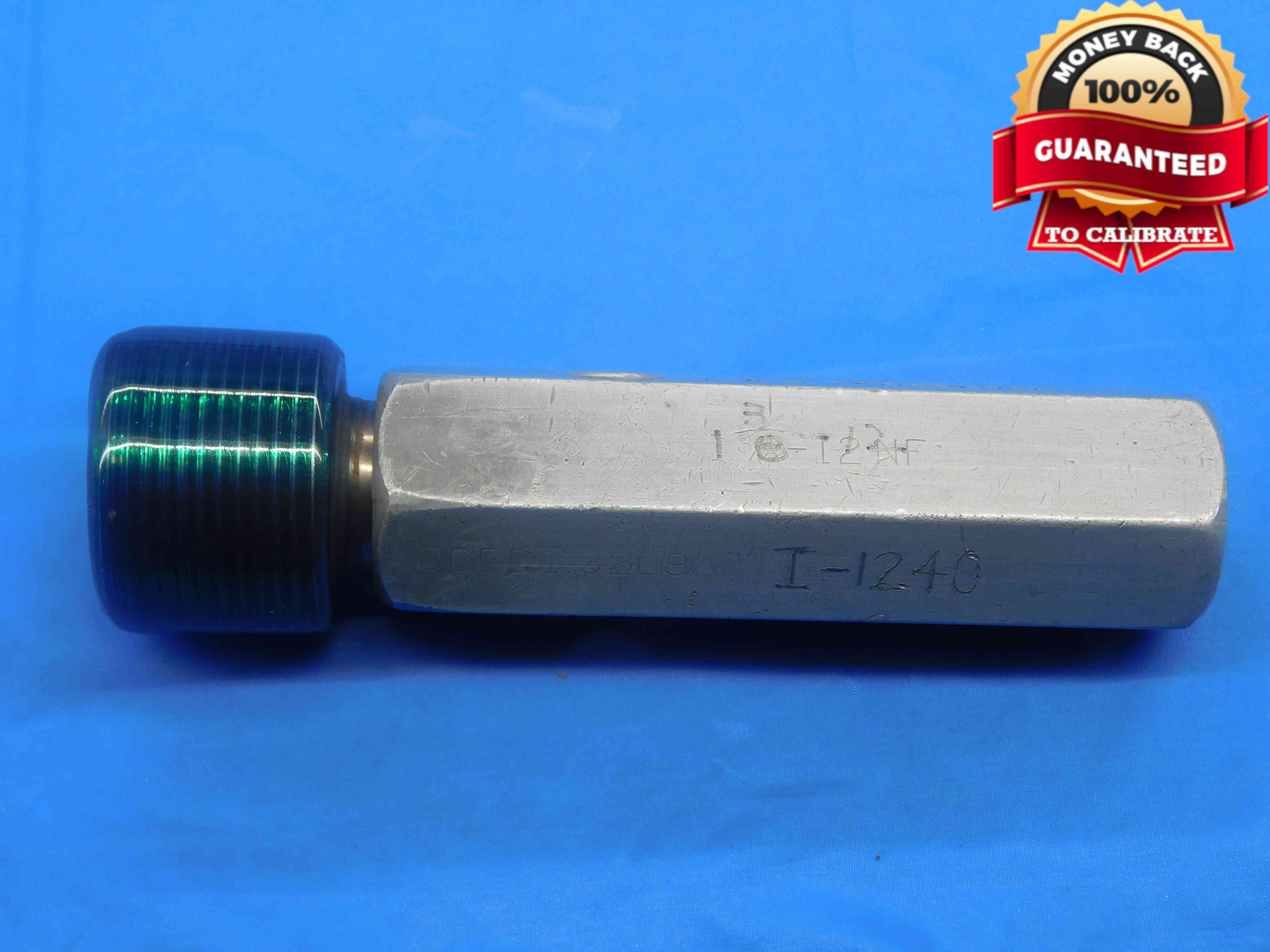 1 3/8 12 NF THREAD PLUG GAGE 1.375 1.3750 GO ONLY P.D. = 1.3209 UNF 2B ...