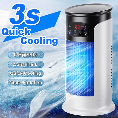 Portable Air Cooler Fan LED Mini AC Air Conditioner Personal Cooling ...