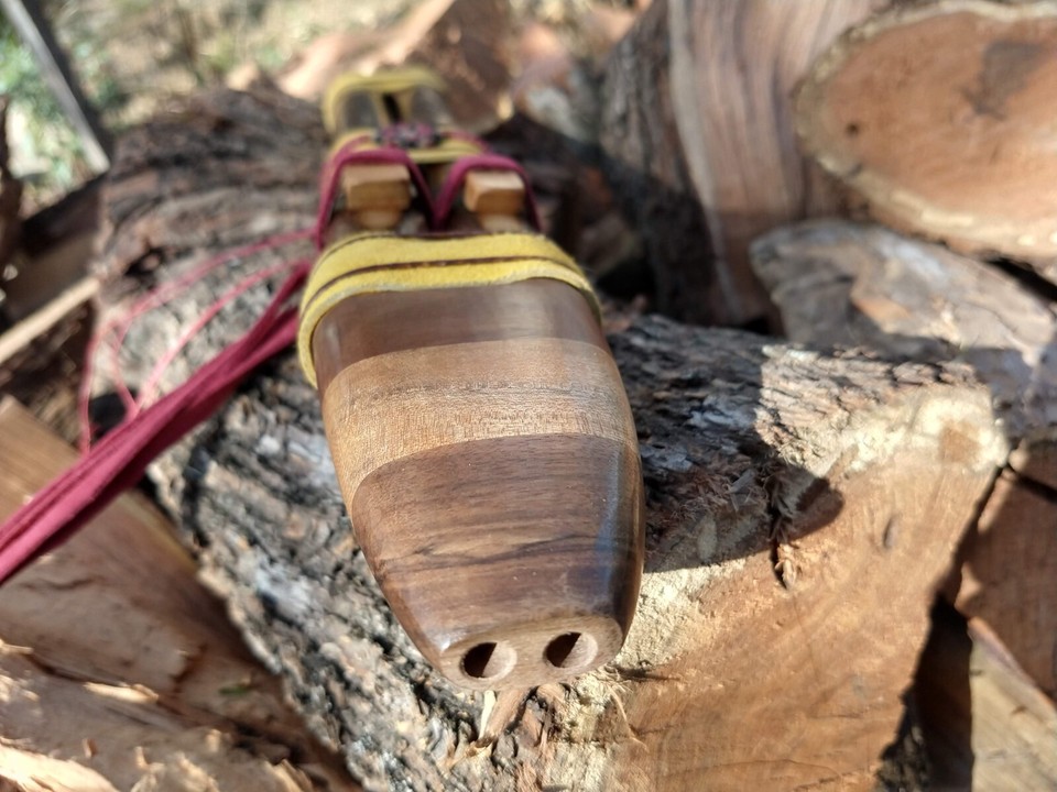 Native American Double Drone Flute in C 432 - 440 Hz | eBay
