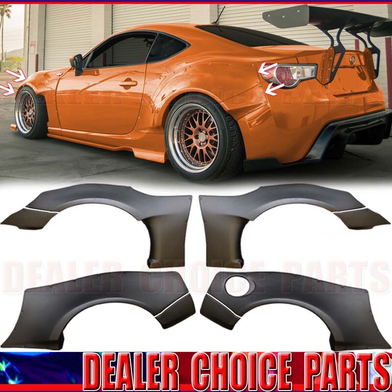 For 2013-2020 Subaru BRZ 13-16 Scion FRS 86 Wide Body 8pc Fender Flares ...