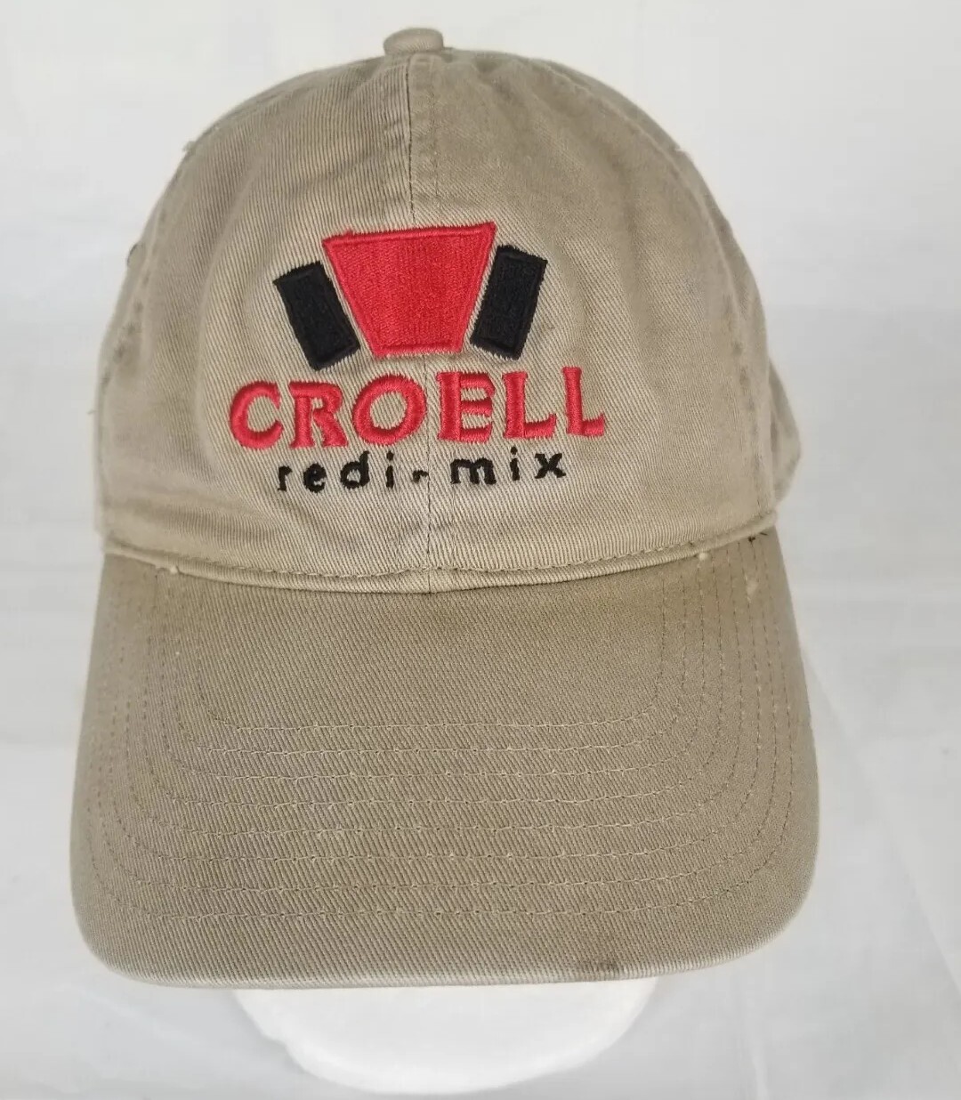Croell Redi Mix Mens Tan Embroidered Logo Cap 100%Cotton | eBay