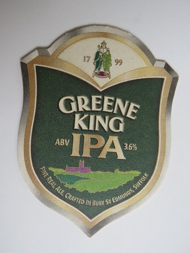 Bière dessous de Verre ~ Greene King Brewery Ipa ~ Bury st Edmunds ...