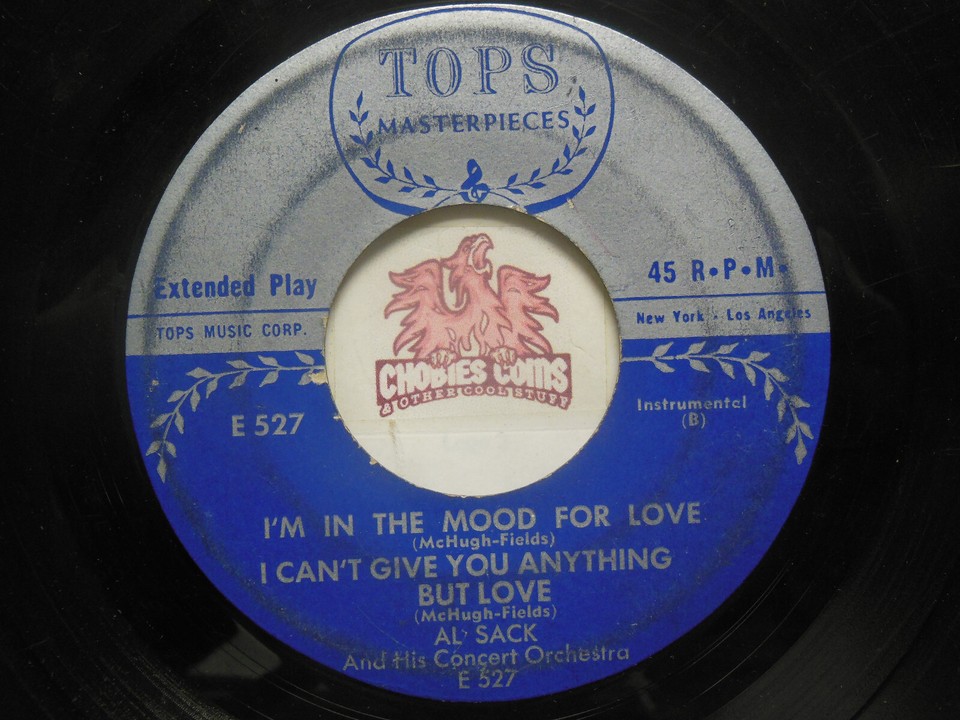 Al Sack & His Orch – Music For Dreaming, 4 Track EP, 45 RPM Fair/Low ...