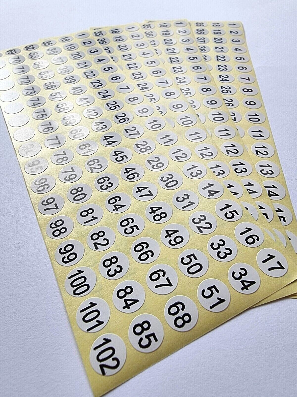Zahlen 4x Bögen 408 Klebezahlen Ziffern Aufkleber Sticker ...