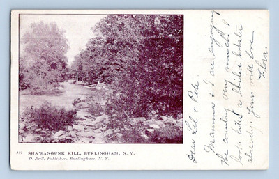 1905. SHAWANGUNK KILL, BURLINGHAM, NY. POSTCARD FF20 | eBay