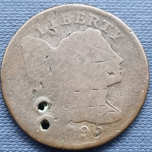 1795 Flowing Hair Large Cent 1c Circulated Details #84047 | eBay