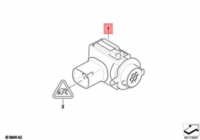 New Genuine BMW Sensor for AUC 64119240180 | eBay