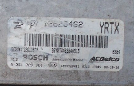 08-09 CTS SRX EQUINOX OEM ENGINE CONTROL COMPUTER ECM ECU 261 209 361 ...