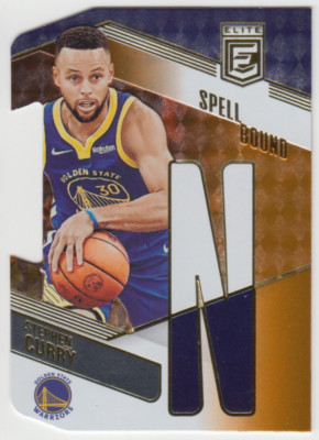 2022-23 Donruss Elite Stephen Curry Spellbound Letter "N" Orange Die ...