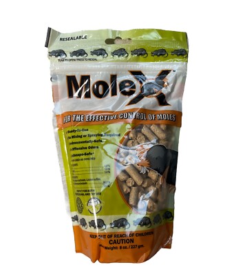 MoleX Mole Killer Pellets and Control 8 oz. Environmentally Safe Ready ...