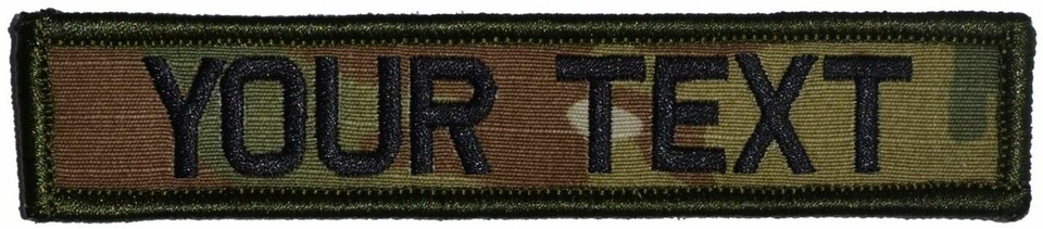 1x5 Custom Military / Police Name Tape / Text Patch | eBay