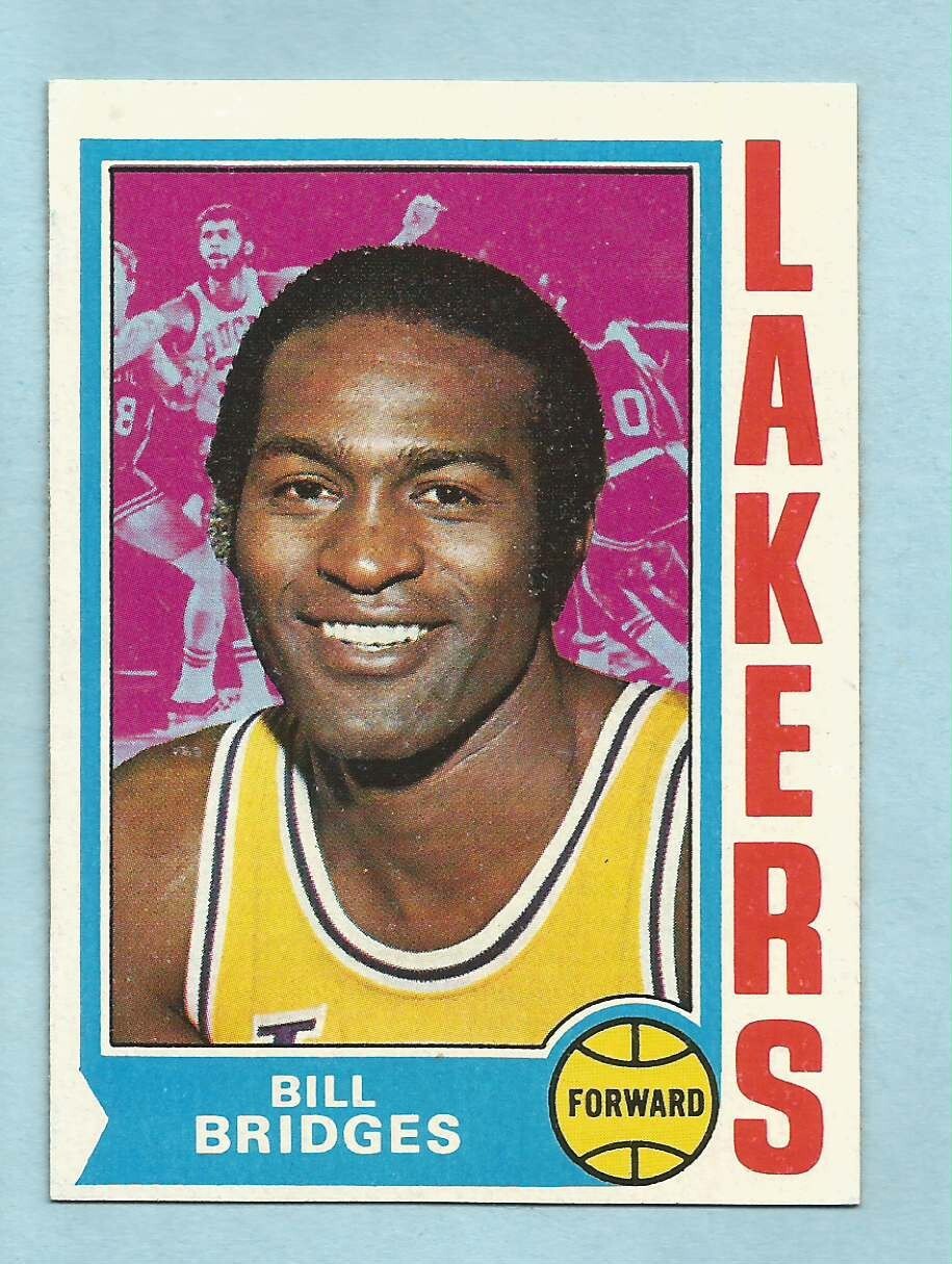 1974-75 Topps Basketball Bill Bridges #13 Los Angeles Lakers Kansas NM ...