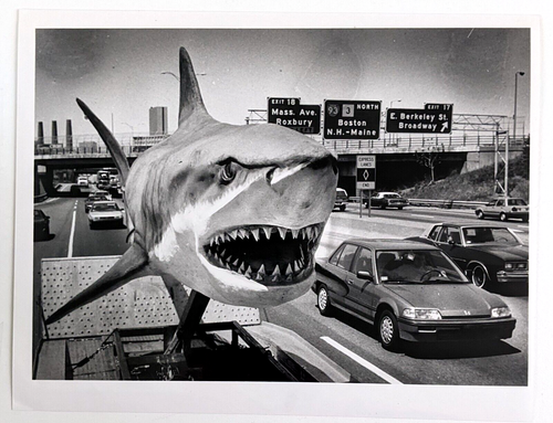 1992 Boston MA Journey Beyond The Dinosaurs Great White Shark Delivery ...