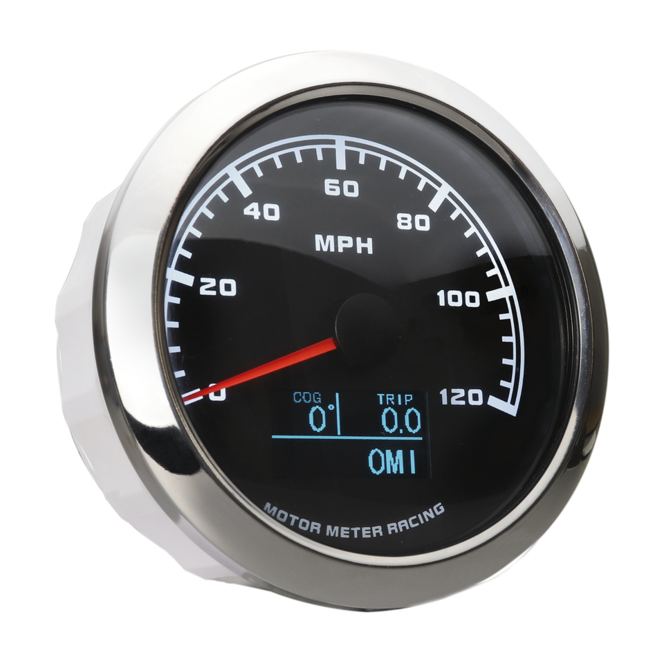 W PRO 85mm 4 IN 1 GPS Speedometer Odometer COG Trip 120 MPH For Car ...