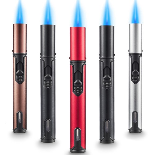 5 Pack Butane Torch Lighter, 6-inch Refillable Pen Lighter Pencil Torch ...