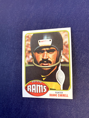 1976 Topps Football #343 Duane Carrell - Los Angeles Rams - Sharp High ...