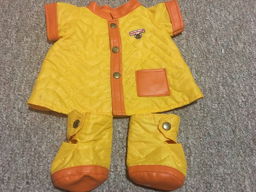 Vintage 1984 1985 OEM Worlds Of Wonder Teddy Ruxpin Yellow Raincoat W ...