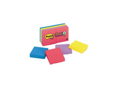 Post-it Notes Super Sticky 622-8SSAU Pads in Jewel Pop Colors, Ninety 2 ...