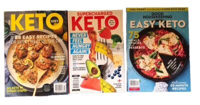 Keto Diet Magazines 3pc NEW 2022 Recipes Tips Healthy Meal Prep ...