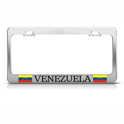 VENEZUELA FLAG VENEZUELAN Metal License Plate Frame Tag Holder | eBay