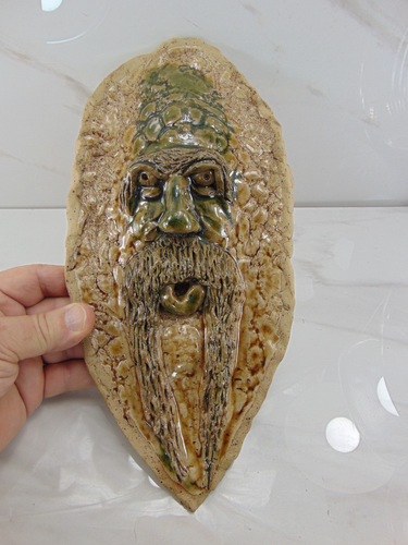 Strange Face Mask, Clay Art Pottery, Wall Hanging, Hand Made in Georgia ...