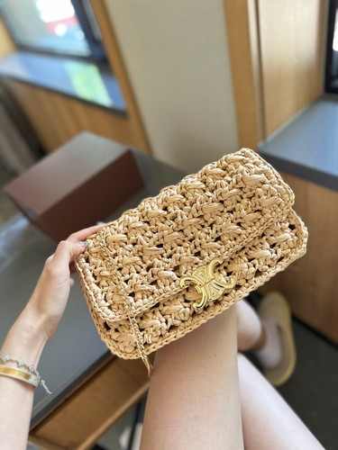 Celine Cachet Summer Hot Woven Bag Crossbody Outing Essentials | eBay