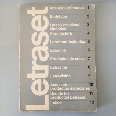 Vintage Letraset Pantone Catalogue Font Graphic Design Spanish Edition ...