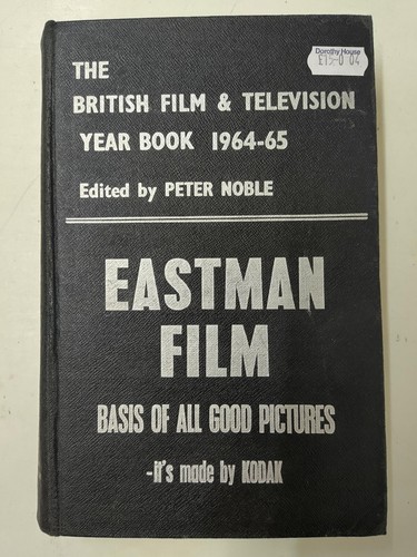 British Film & Television Year Book 1964-65 Peter Noble HBK BA Film ...