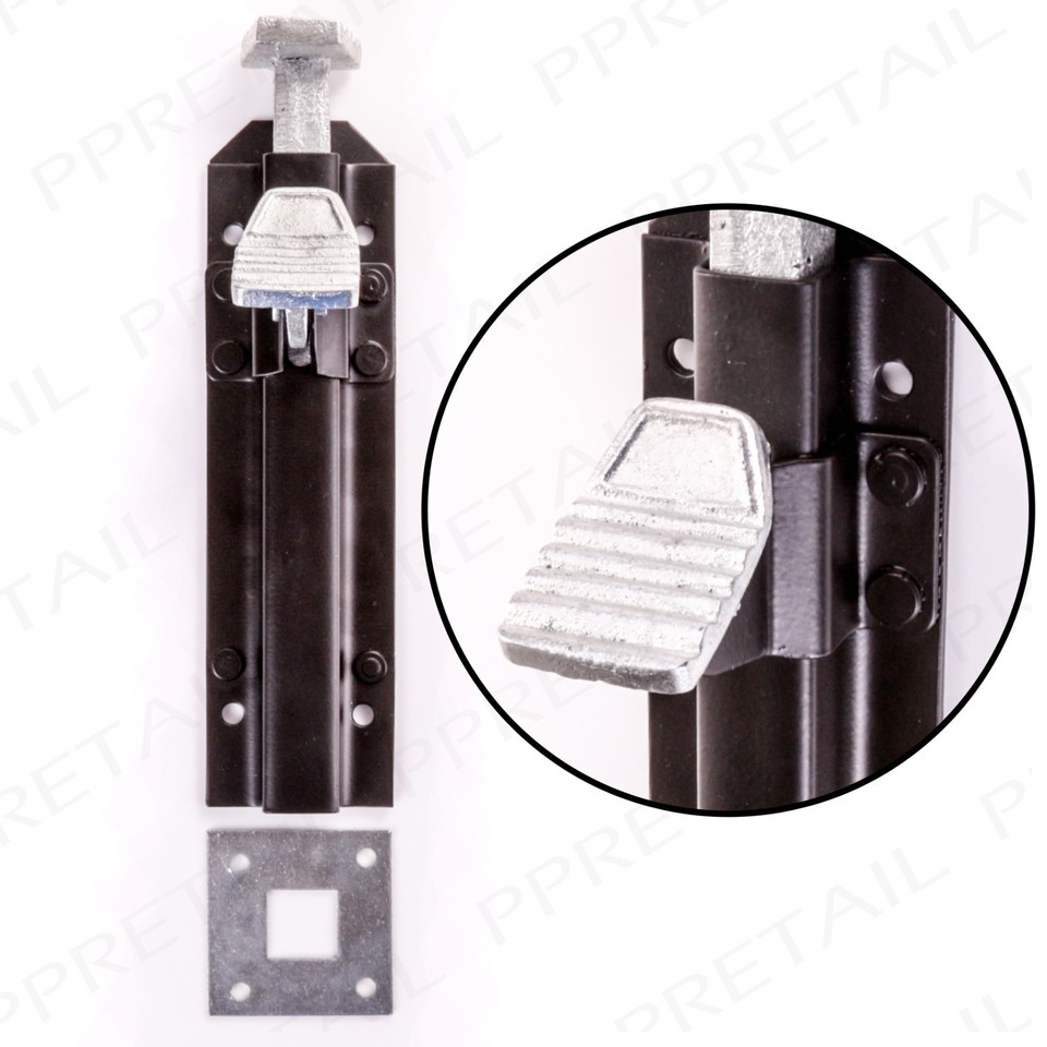 HEAVY DUTY FOOT OPERATED BOLT Gate/Garage/Stable Door Ground/Floor ...