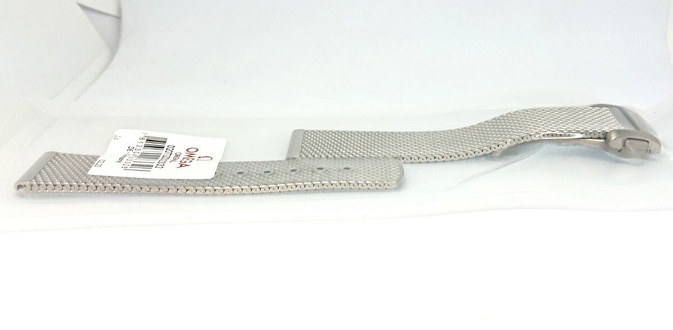 Omega Titanium Mesh Belt Bracelet 20mm with Buckle for Replacement Used ...