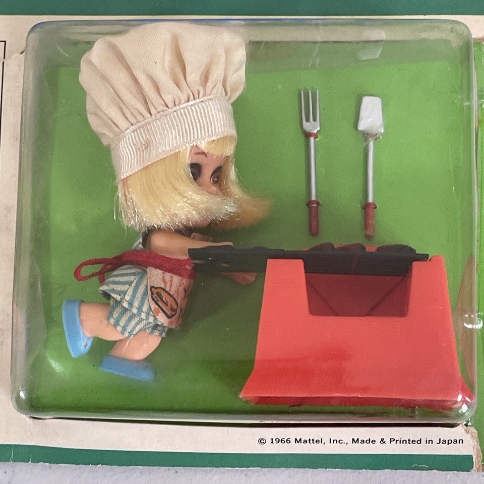 Vintage 1966 Mattel Liddle Kiddles New On Card Sizzly Friddle 3513 Box ...