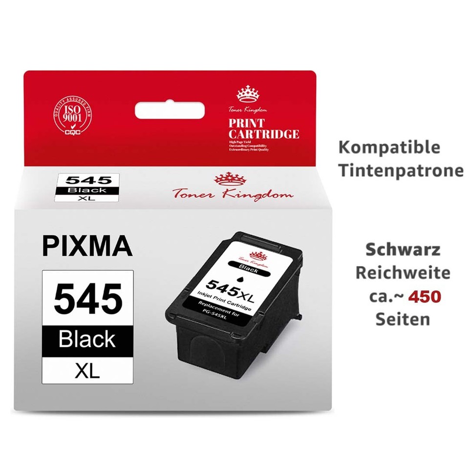 DRUCKER PATRONEN für Canon PG545 CL546XL Pixma MG 2450 2550 TS 3150 ...