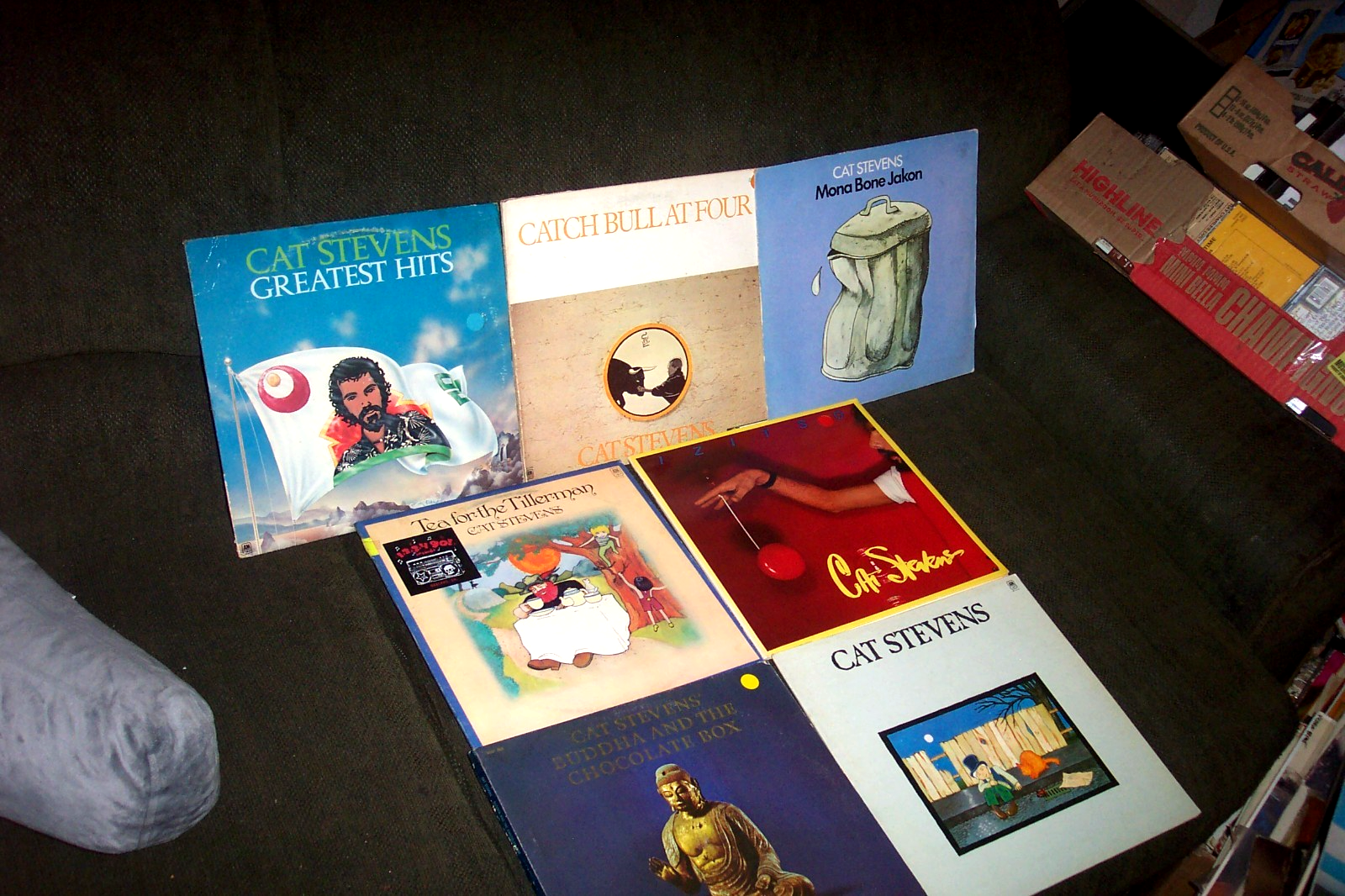 CAT STEVENS 7 LP LOT w TEASER & THE FIRECAT, TEA FOR THE TILLERMAN ...