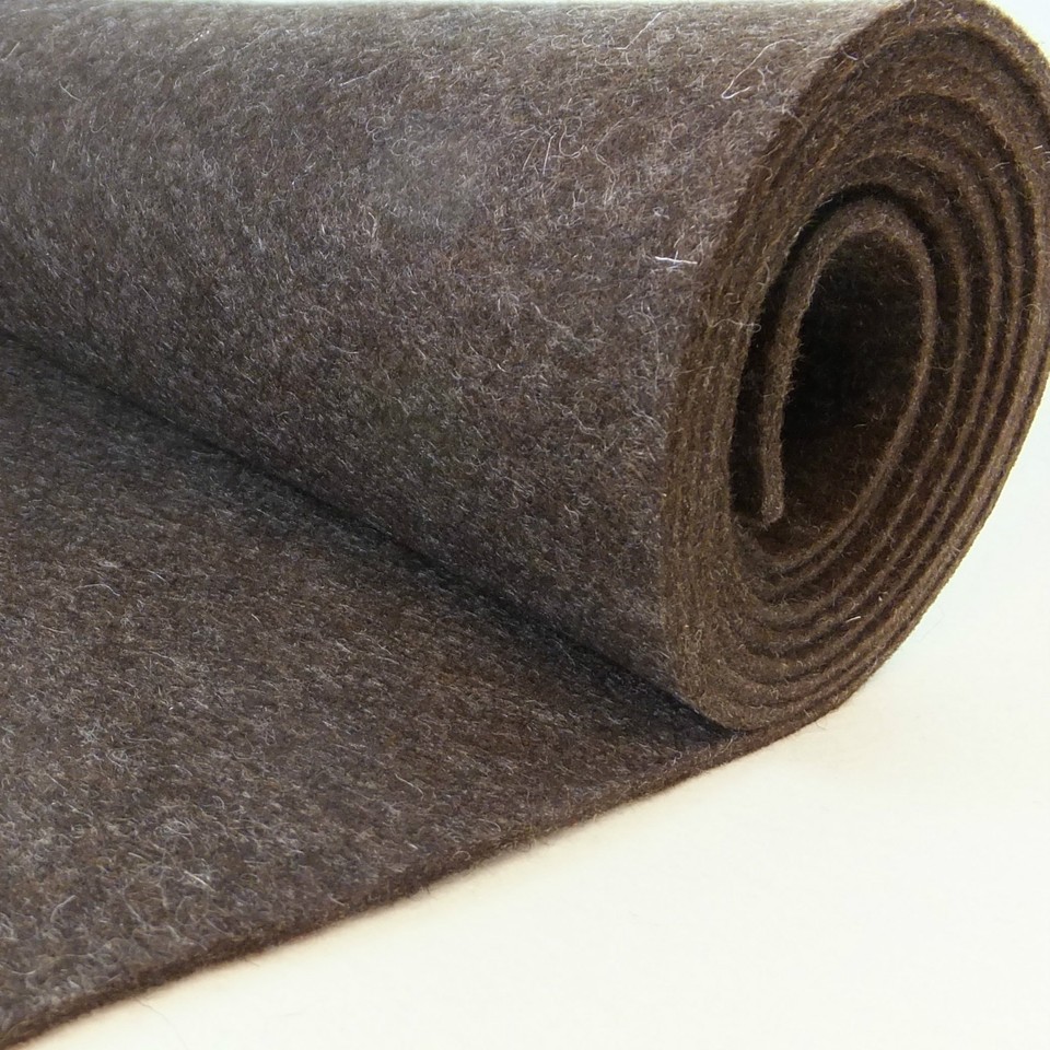 3mm - 4mm thick pressed 100% Wool Felt 60cm wide per 0.5 metre & sheets ...