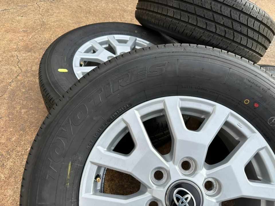 17" Toyota Tacoma OEM wheels rims tires 2024 2025 NEW Tires 245/70/17 ...
