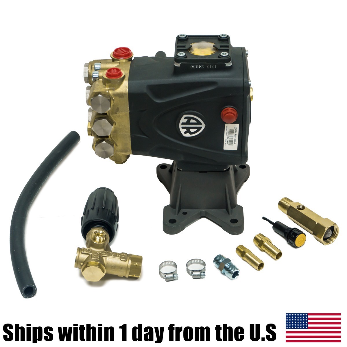 4000 PSI RRV4G40D-F24 AR POWER PRESSURE WASHER Water PUMP & VRT3 ...