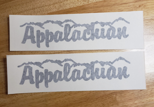 Appalachian Trailers Decals x2 Flatbed Trailer 12" BLACK Replacement ...