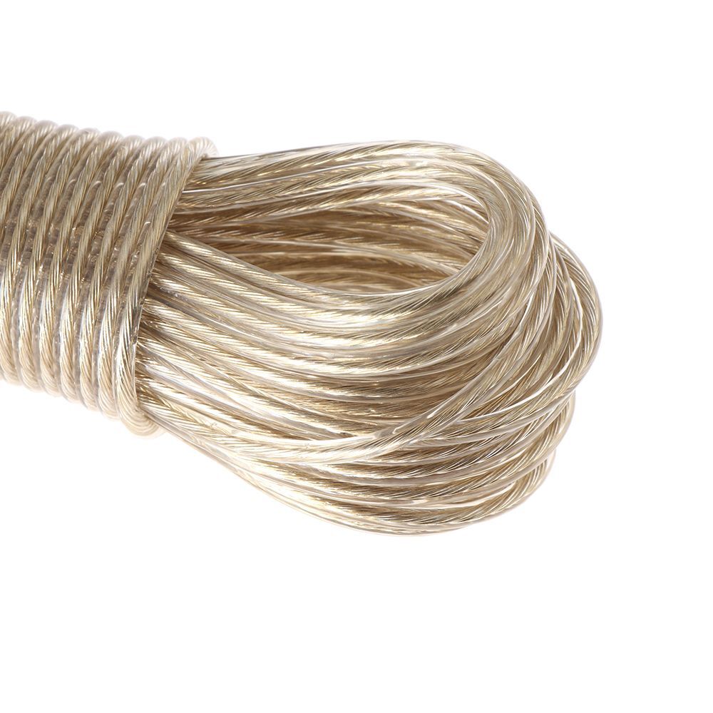 Plastic Coated Clothes Line Strong Steel Clothesline Rope Laundry ...