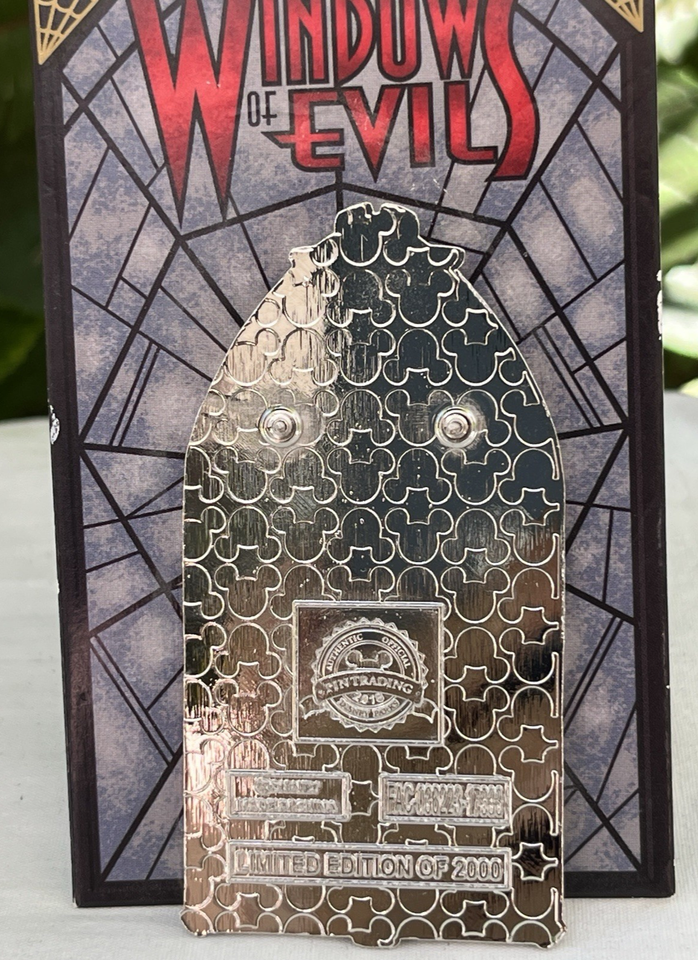 Disney Pins Windows of Evil Jafar & Genie Pin LE 2000 Stained Glass ...
