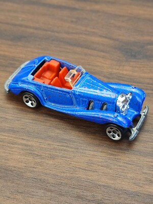 Hot Wheels Vintage 1982 Mattel Blue Glitter Car Red Interior Made in ...