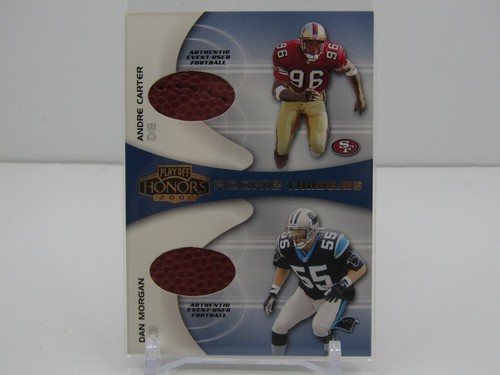 ANDRE CARTER/ DAN MORGAN 2001 PLAYOFF HONORS ROOKIE TANDEMS DUAL ...
