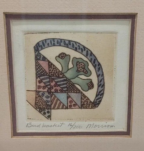 Brooke Morrison Signed Limited Edition Cactus Print "Bud Basket" 16/200 ...