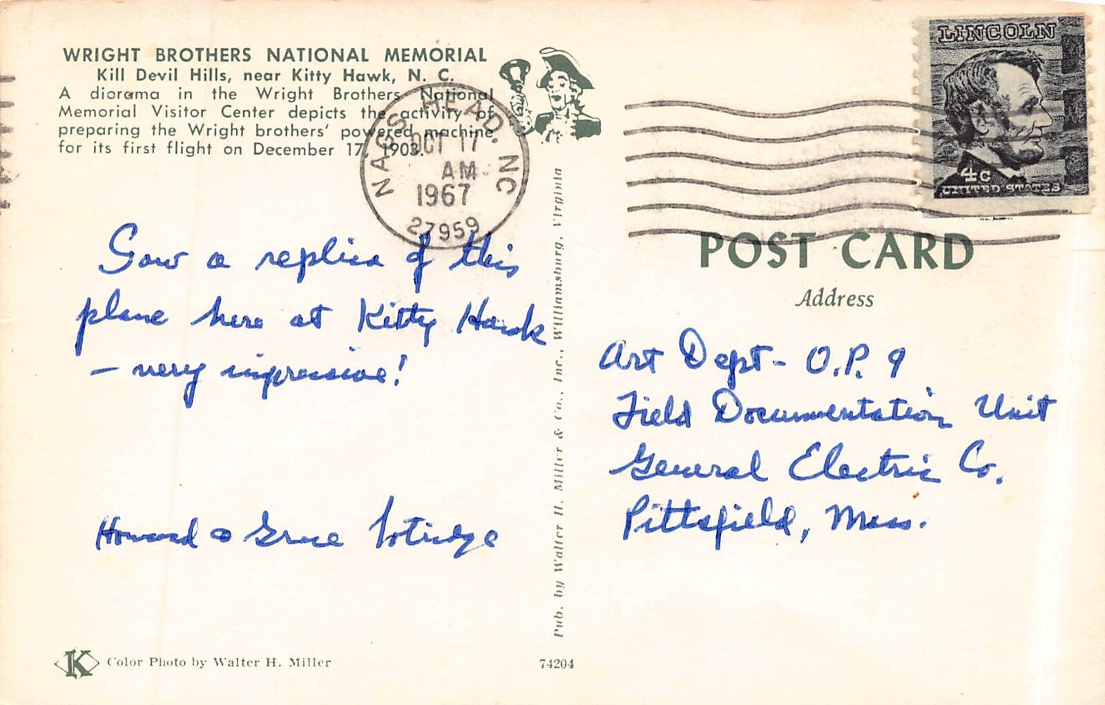 WRIGHT BROTHERS-MOSTLY KITTY HAWK NORTH CAROLINA~LOT OF 6 POSTCARDS | eBay