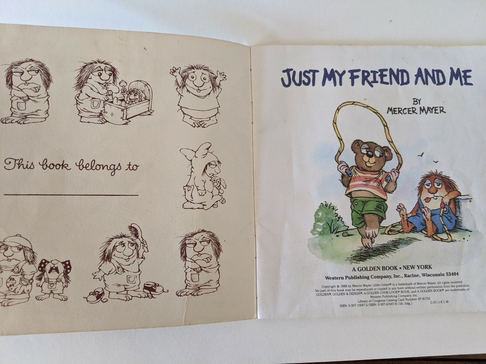 1988 Book Just My Friend And Me | eBay