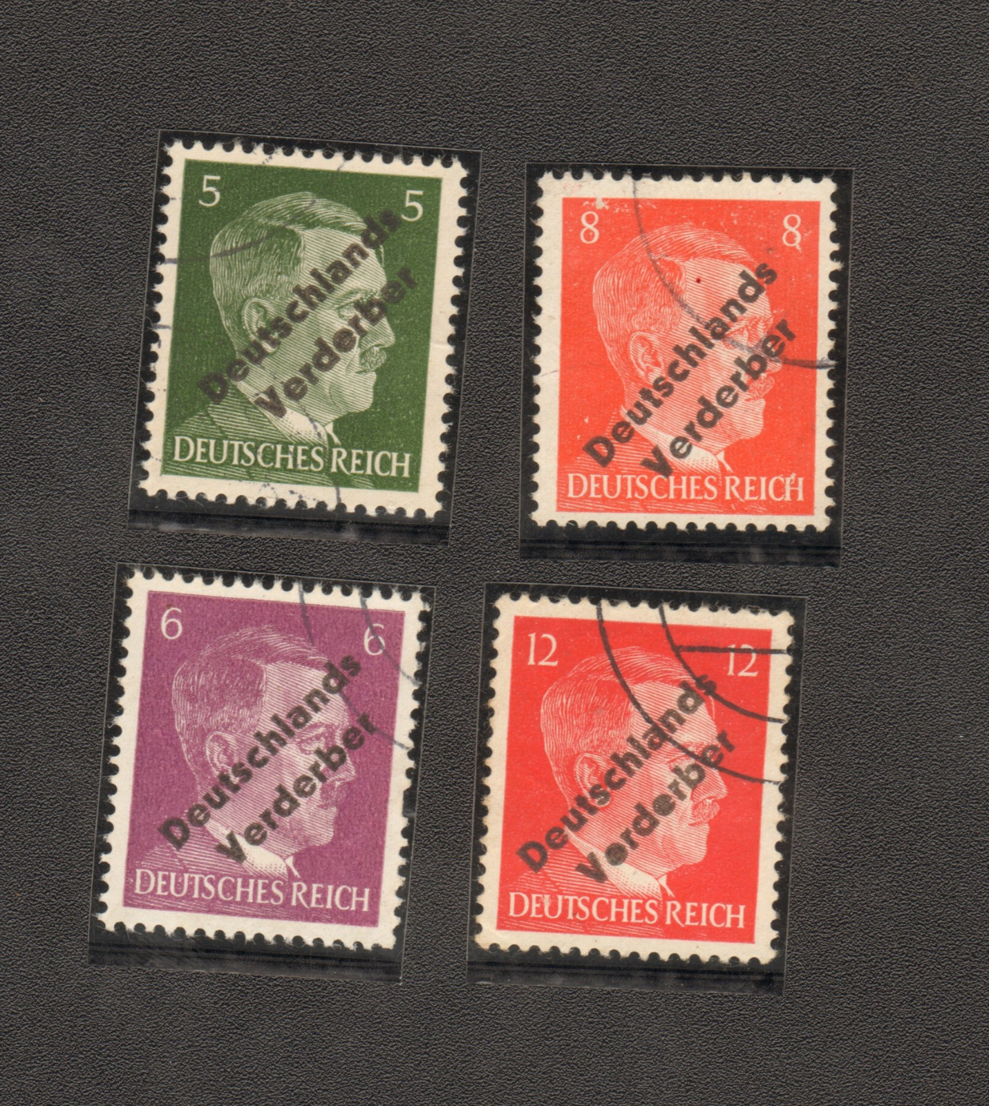 RARE LOT of 4 1945 STAMP GERMANY COMPLETE MEISSEN Deutschlands ...