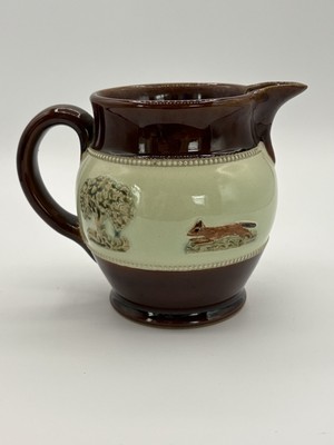 1930'S DENBY BOURNE DENBY POTTERY FOX HUNT PITCHER CREAMER, RARE | eBay